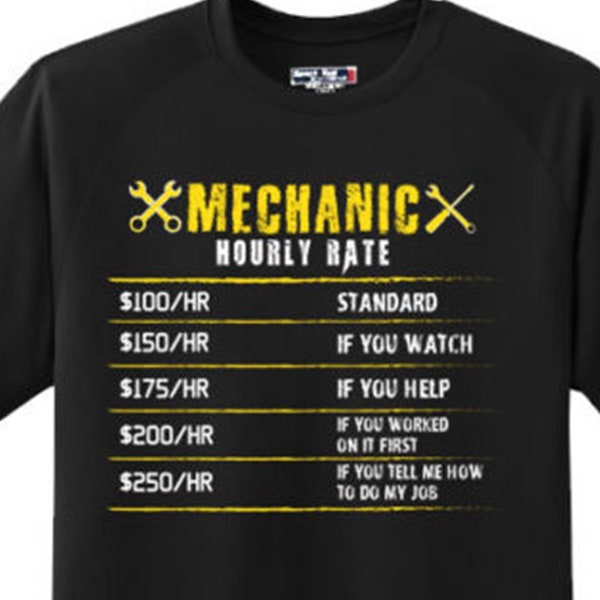 Mechanic T Shirt - Etsy