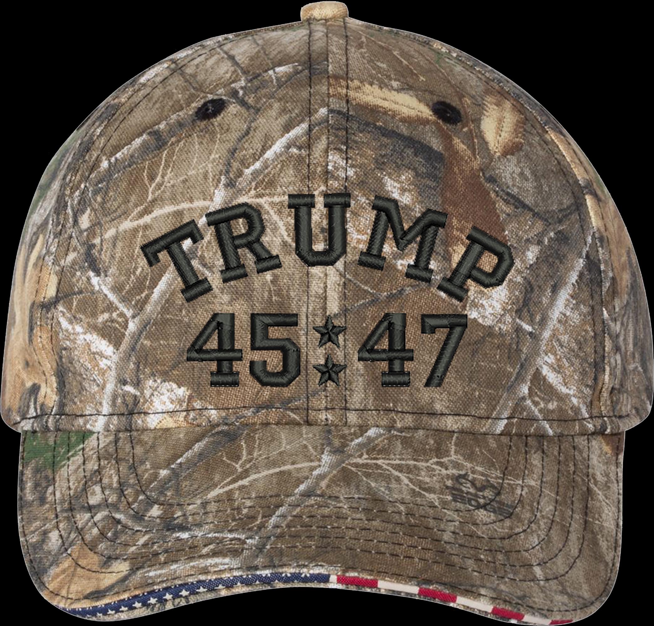 Trump 45/47 Embroidered Camo Structured Adjustable One Size Fits All ...