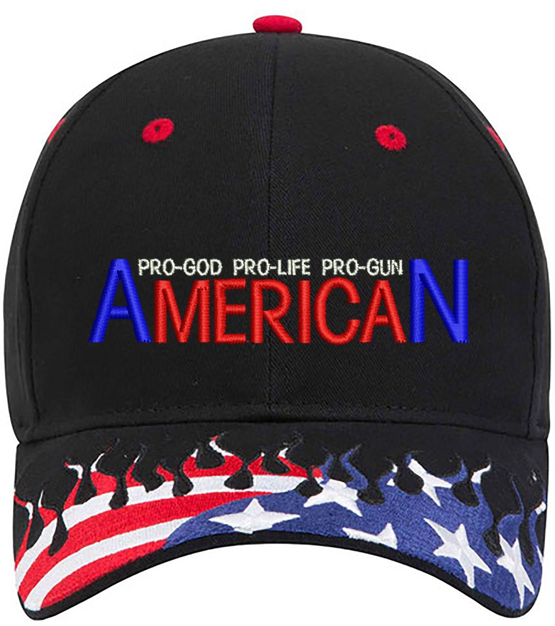 Pro-god Pro-life Pro-gun 2nd Amendment Embroidered US Flag and - Etsy