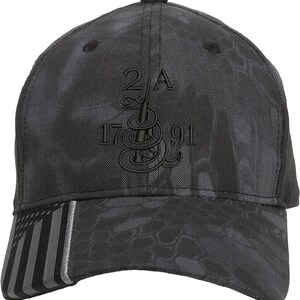 Gun 2A 1791 2nd Amendment Embroidered Baseball One Size Fits All ...