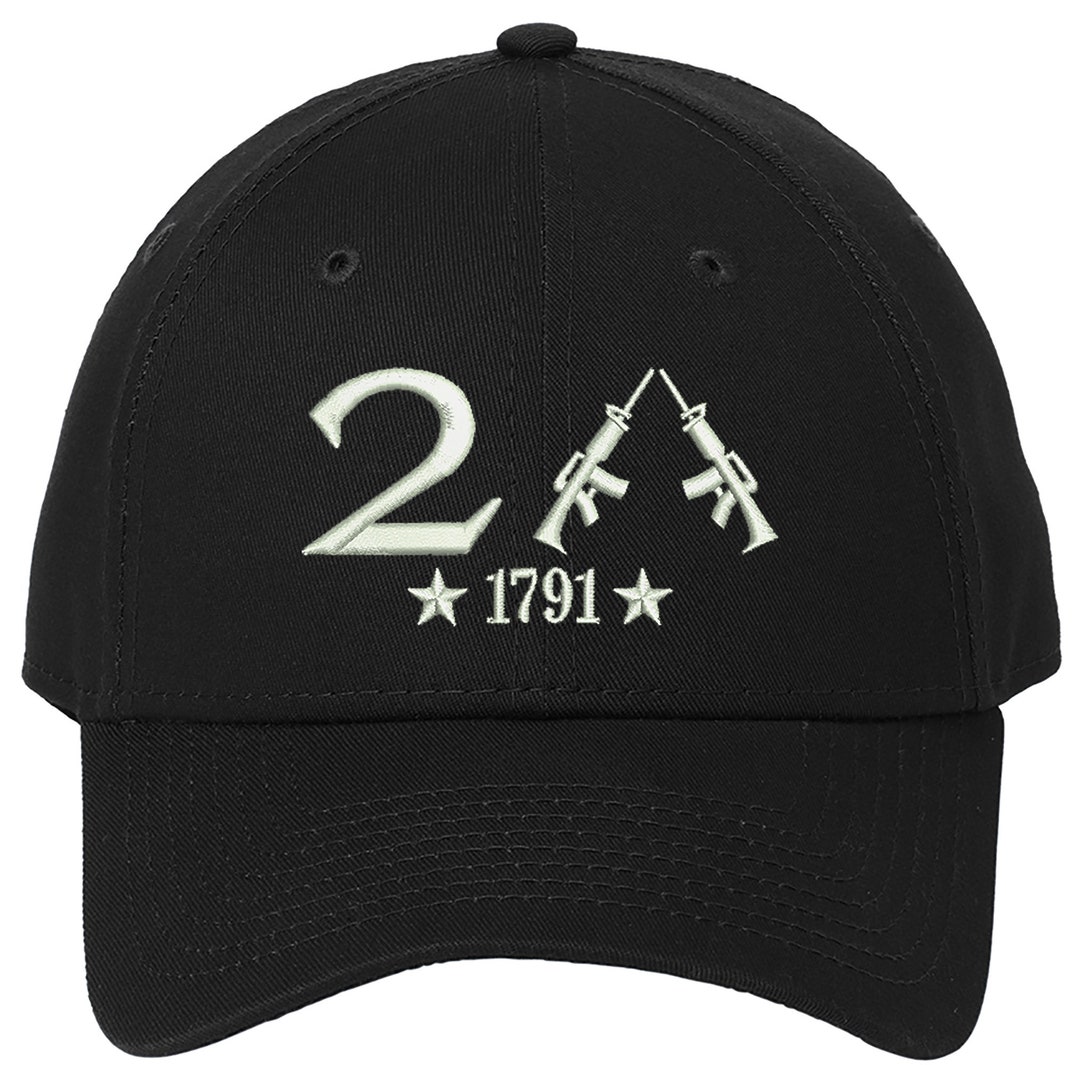 Only 2A 2nd Amendment 1791 Embroidered New Era Brand One Size Fits All ...