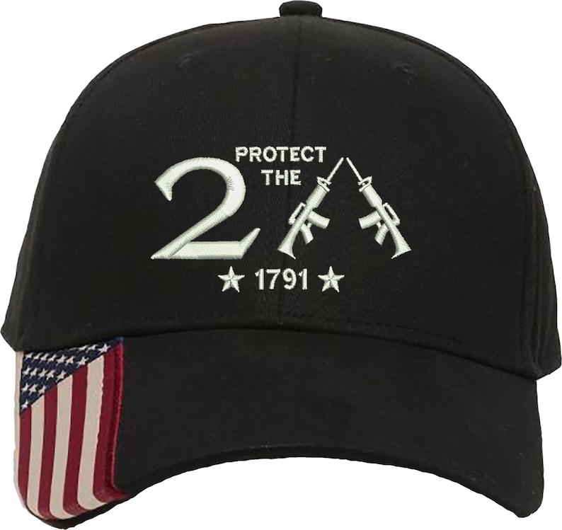 Protect the 2nd Amendment 1791 Embroidered Baseball One Size Fits All ...