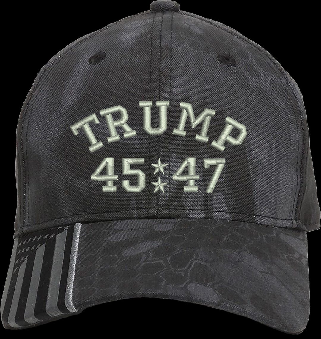 Trump 45/47 Embroidered Structured Adjustable One Size Fits All Hat ...