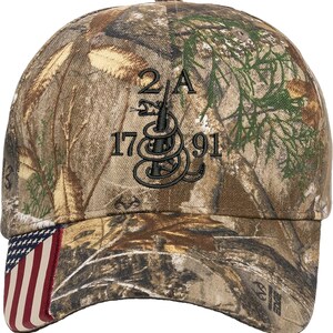 Gun 2A 1791 2nd Amendment Embroidered Baseball One Size Fits All ...