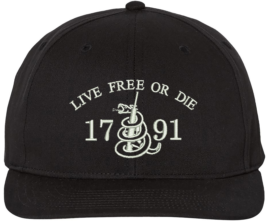Live Free or Die2nd Amendment 1791 Embroidered Richardson Brand One ...