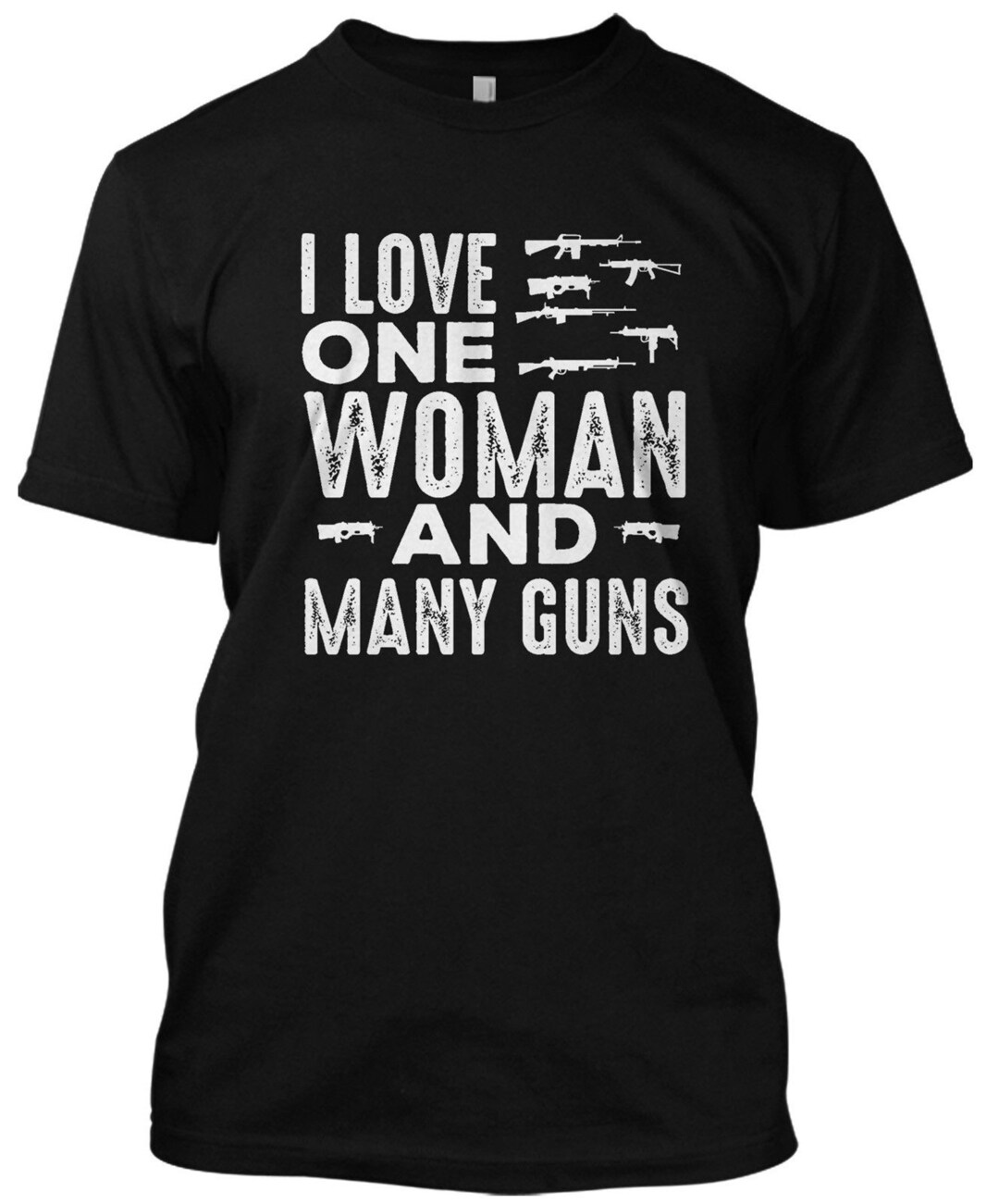 Love One Women And Many Guns Funny T Shirt Graphic Tee Etsy