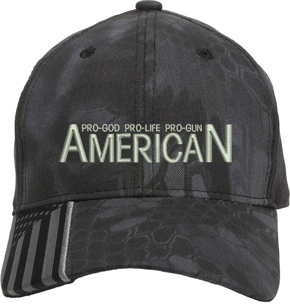Pro-god Pro-life Pro-gun 1 Color Embroidered Structured | Etsy