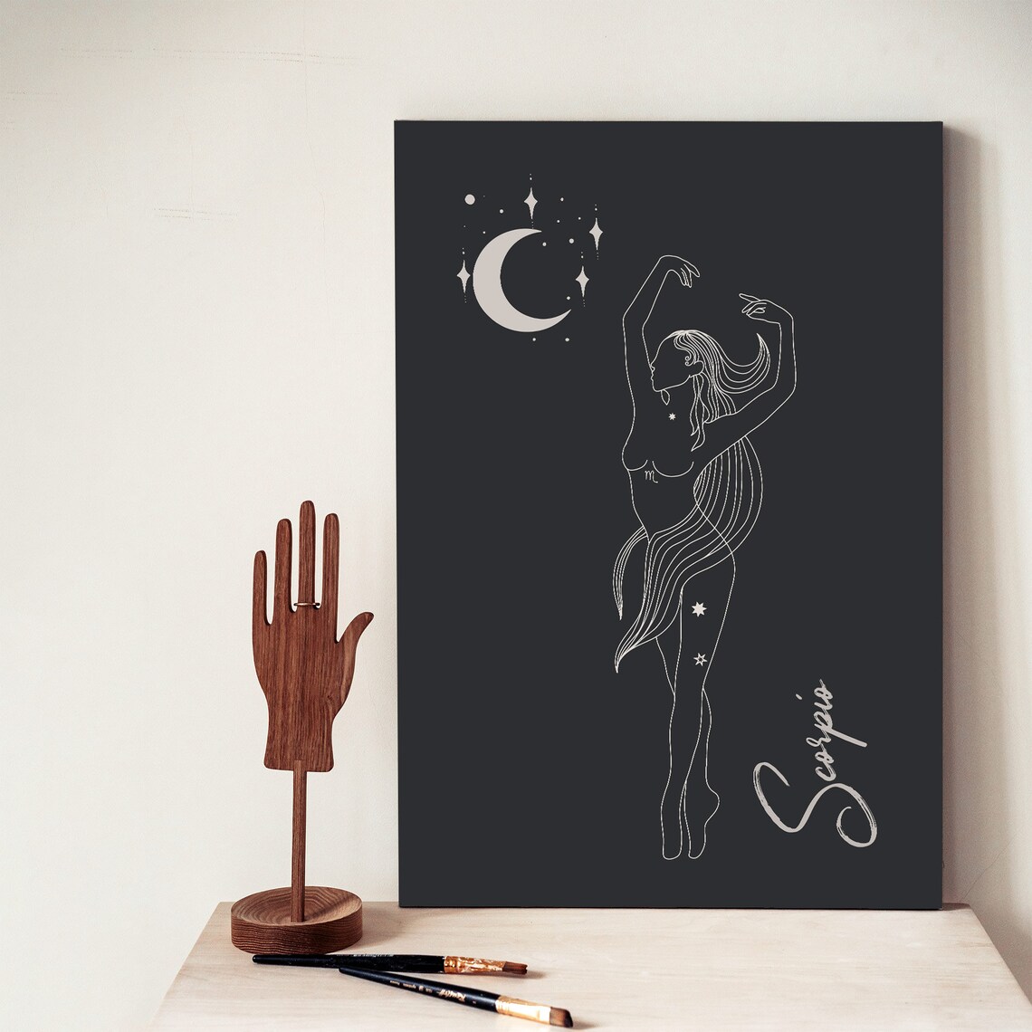 Scorpio Goddess Zodiac Wall Art Printable. | Etsy