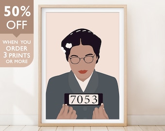 Rosa Parks Portrait / Civil Rights Icon - Etsy
