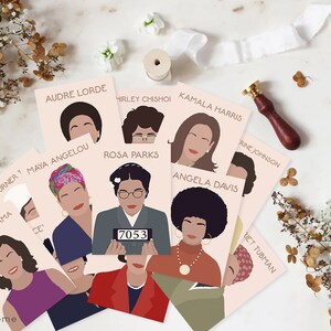 Famous Women in Black History, Set Feminist Poster, Black History Month ...