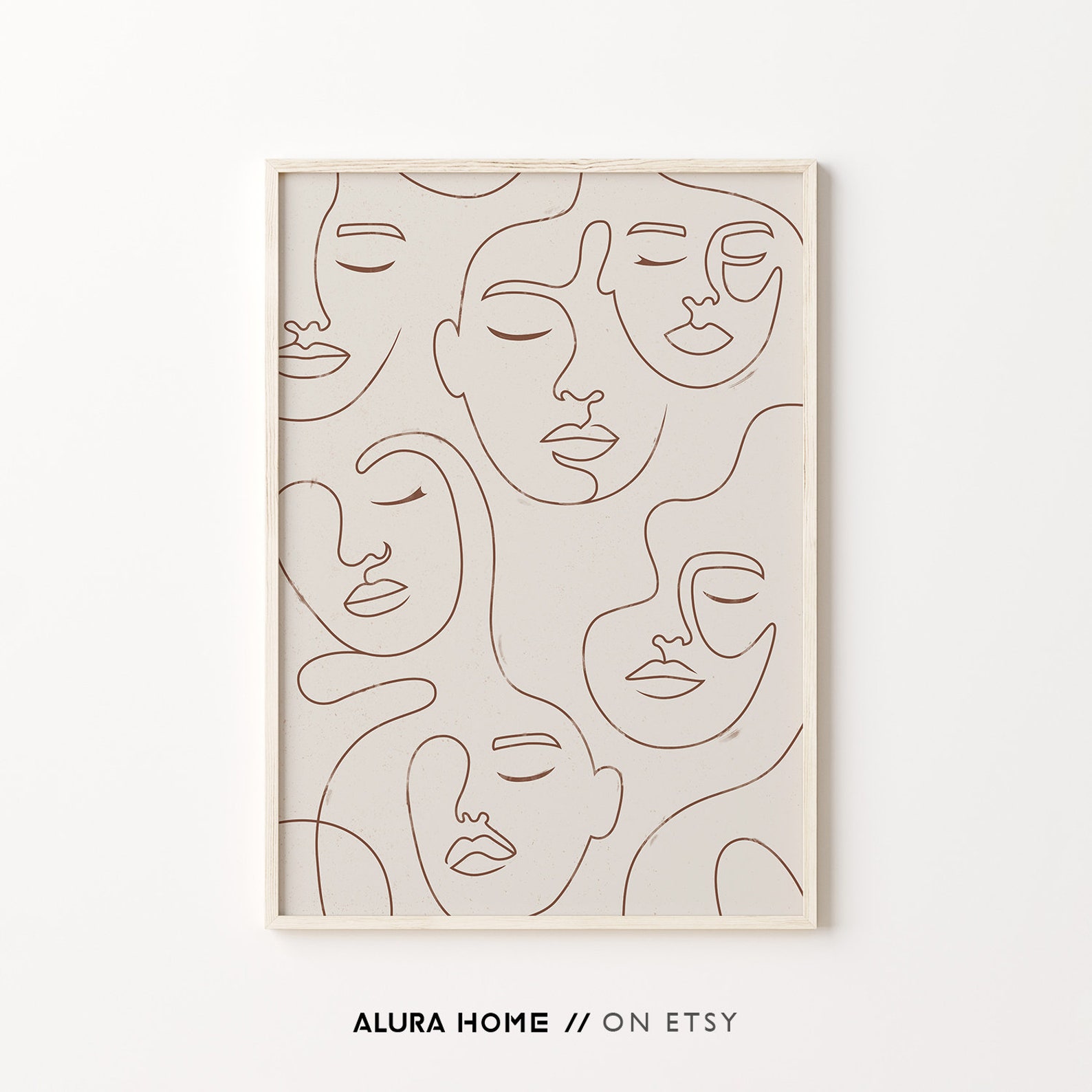 Neutral Gallery Wall Set Prints Set of 6 Prints Neutral Boho - Etsy