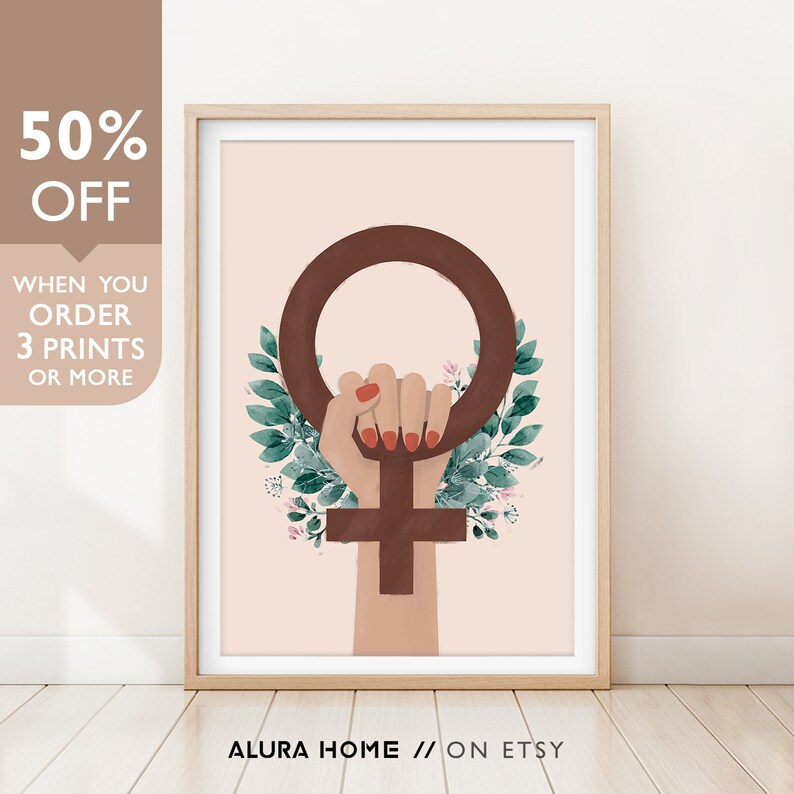 Feminist Poster Feminist Wall Art Girl Power Print Women Etsy