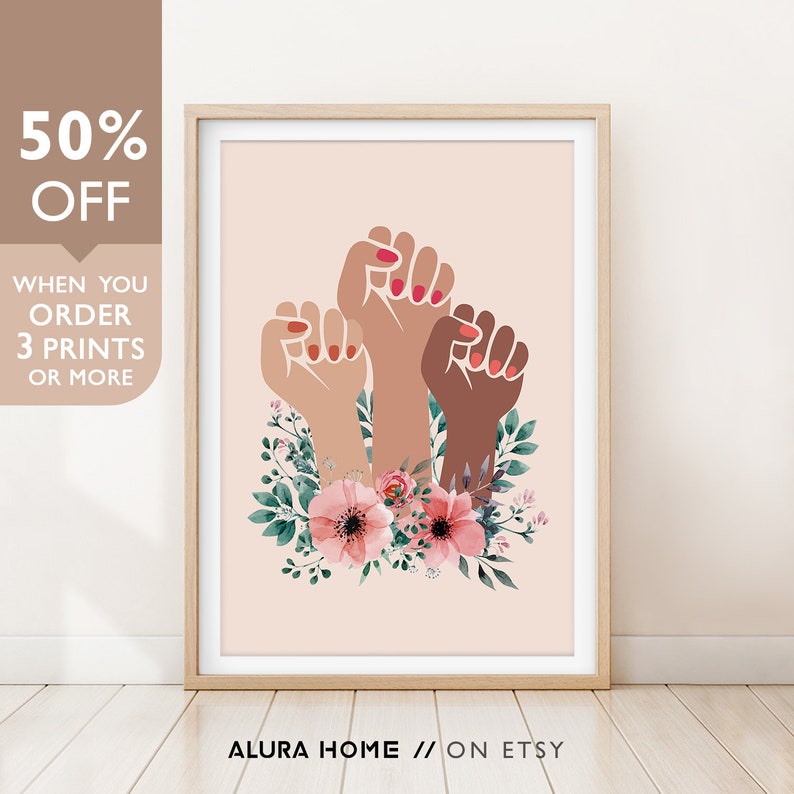 Feminist Poster Feminist Wall Art Girl Power Feminist Print Etsy