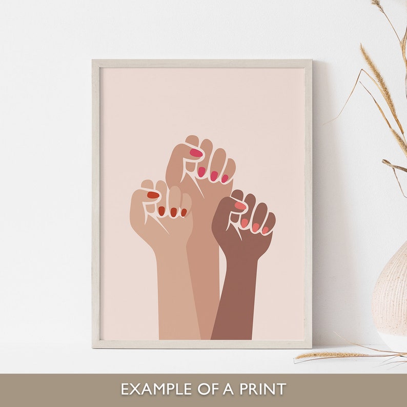 Feminist Collage Kit Gallery Wall Set Feminist Wall Collage Etsy