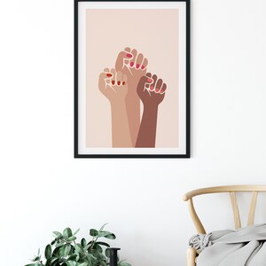 Girl Power Print, Feminist Poster, Feminist Wall Art, Strong Female Art ...