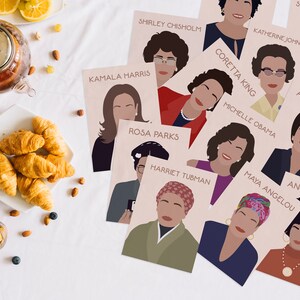 Famous Women in Black History, Set Feminist Poster, Black History Month ...