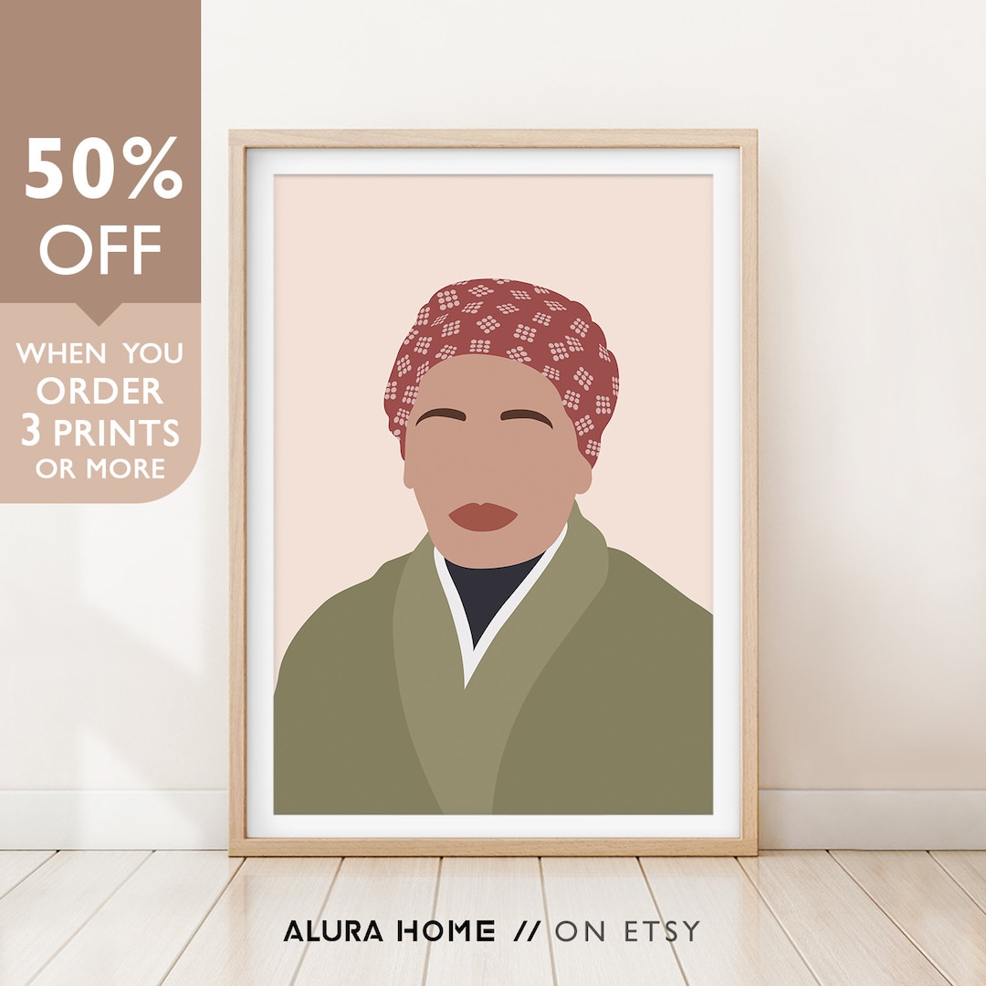 Harriet Tubman Print, Feminist Poster, Black History Poster ...