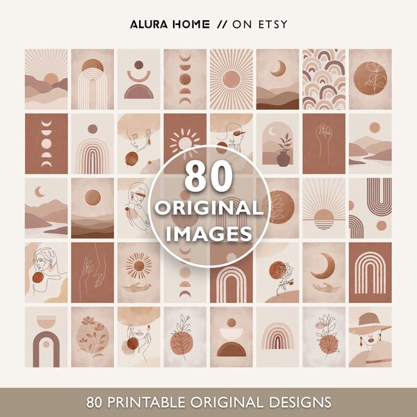 Boho Wall Collage Kit - Etsy