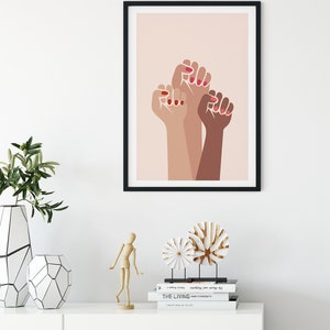 Girl Power Print, Feminist Poster, Feminist Wall Art, Strong Female Art ...