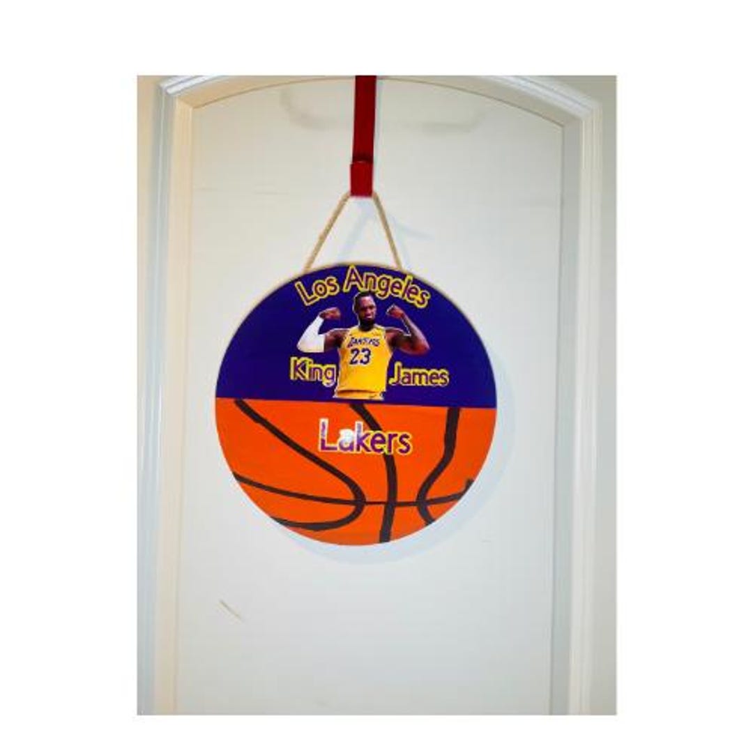 Lebron James, Los Angeles Lakers Small Door Hanger for Indoor Use - Etsy