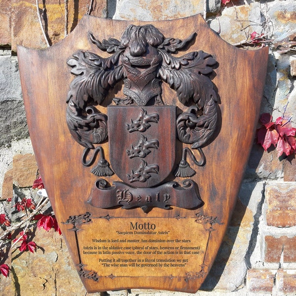 Custom Coat of Arms Shield - Etsy