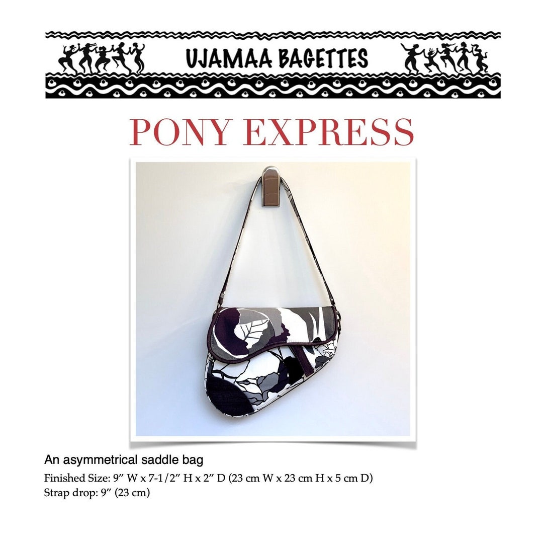 PONY EXPRESS - Pattern for an Asymmetric Saddle Bag - Etsy
