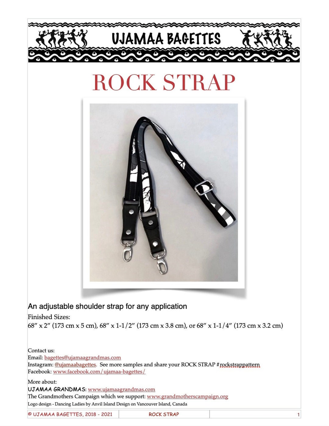 ROCK STRAP - Pattern for a Strap for Every Purpose - Etsy