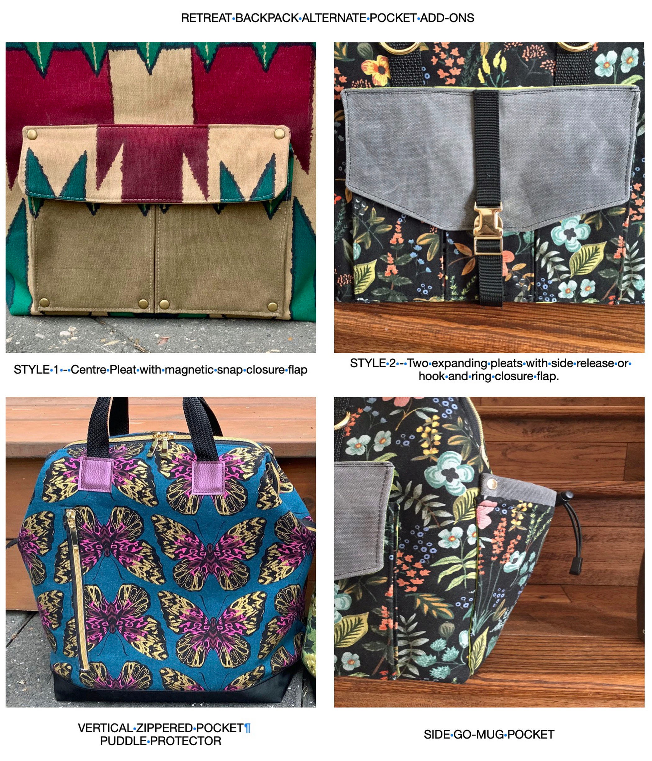 POCKET ADD-ON Patterns for Retreat Backpack - Etsy