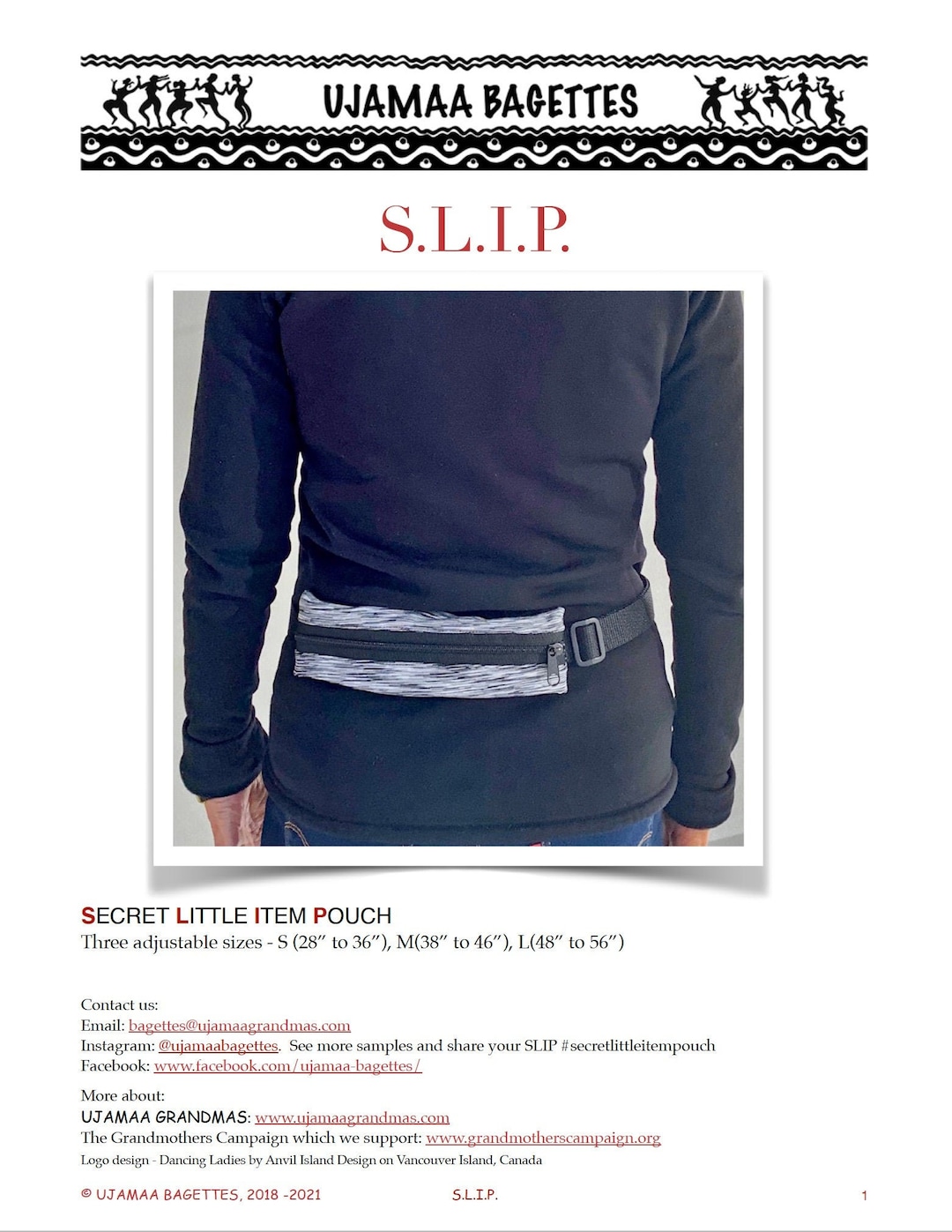 SLIP - Secret Little Item Pouch - Pattern for an Expanding Belt Pouch ...