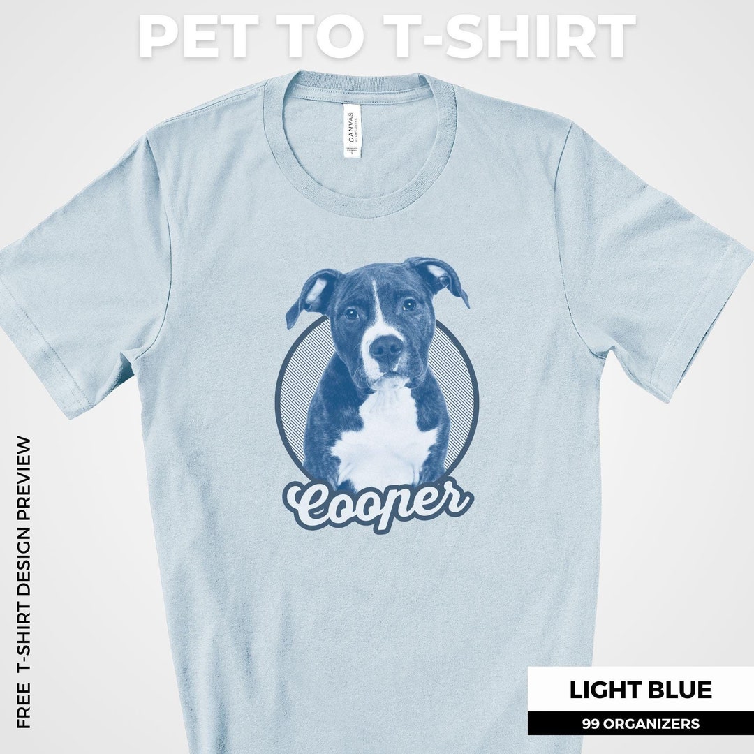Custom Pet Portrait Shirt, Personalized Dog Mom Tee, Unique Pet Lover ...