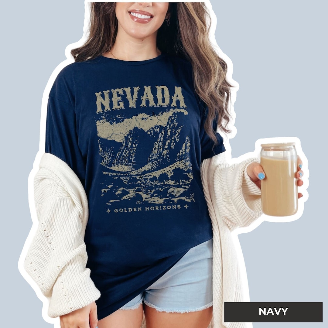 Nevada Golden Horizons Shirt, Nevada Tshirt, Vintage Nevada Tee, Nevada Gift, Nevada Graphic Tee ...