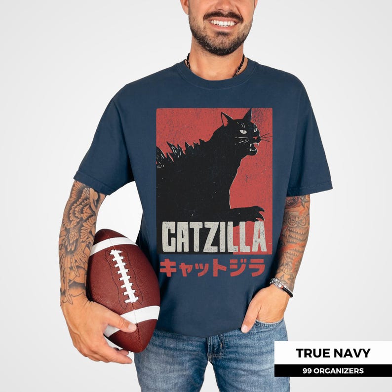 Catzilla Cat Meme Shirt, Japanese Streetwear, Comfort Colors Tee and ...