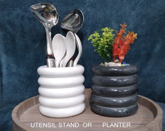 Stone Utensil Holder - Etsy