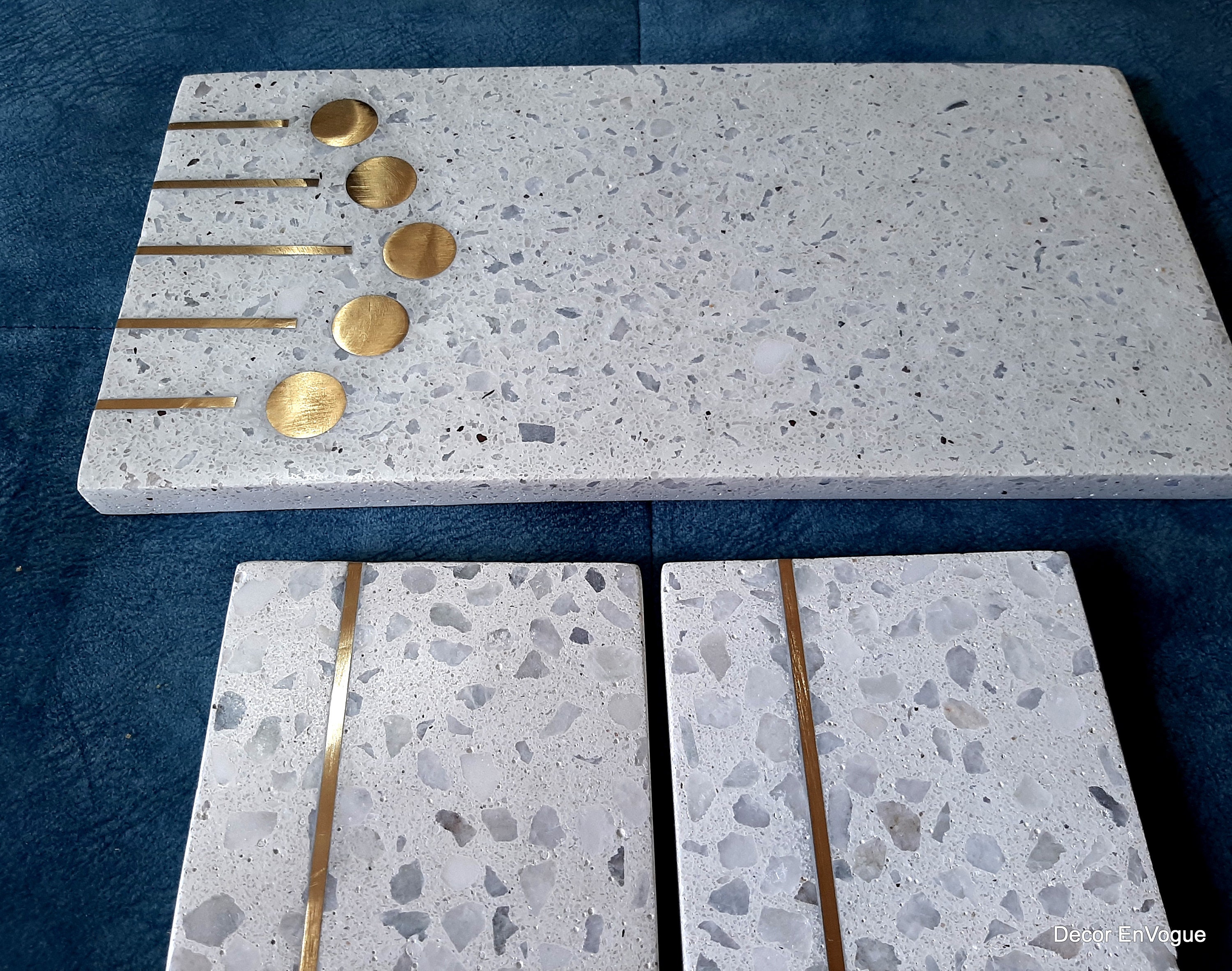 12x6 COMBO Beautiful White Rectangle Terrazzo Marble - Etsy