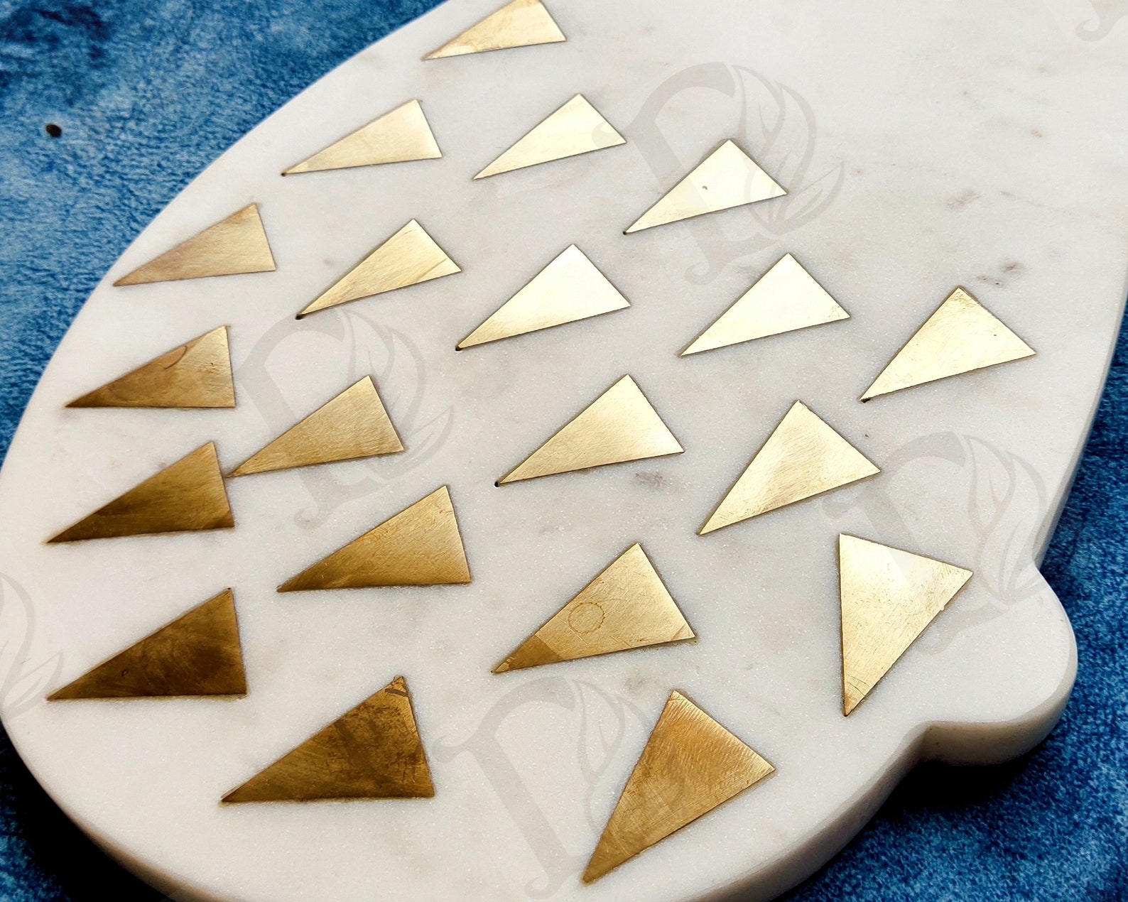 White Natural Marble or Stone Pure Gold Brass Inlay - Etsy