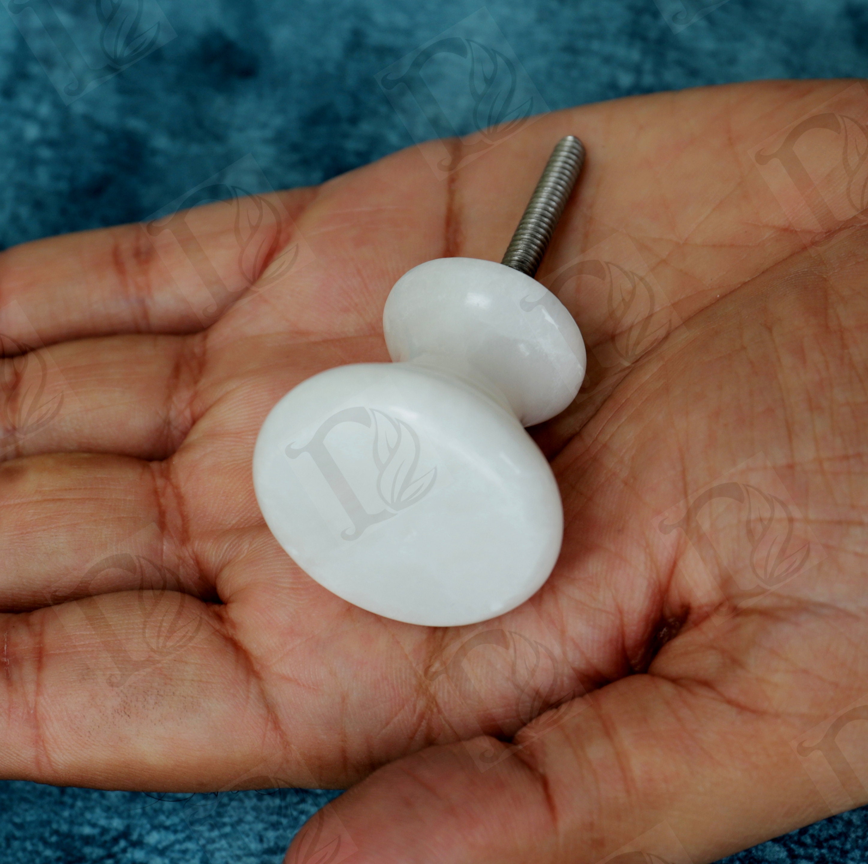 Set of Round White Stone - Etsy