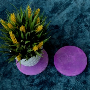 Set of 4,alabaster Round Marble Handmade Coasters or Natural Stone Tea ...