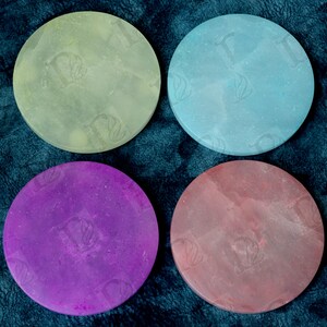 Set of 4,alabaster Round Marble Coasters,natural Stone Coasters,diy ...