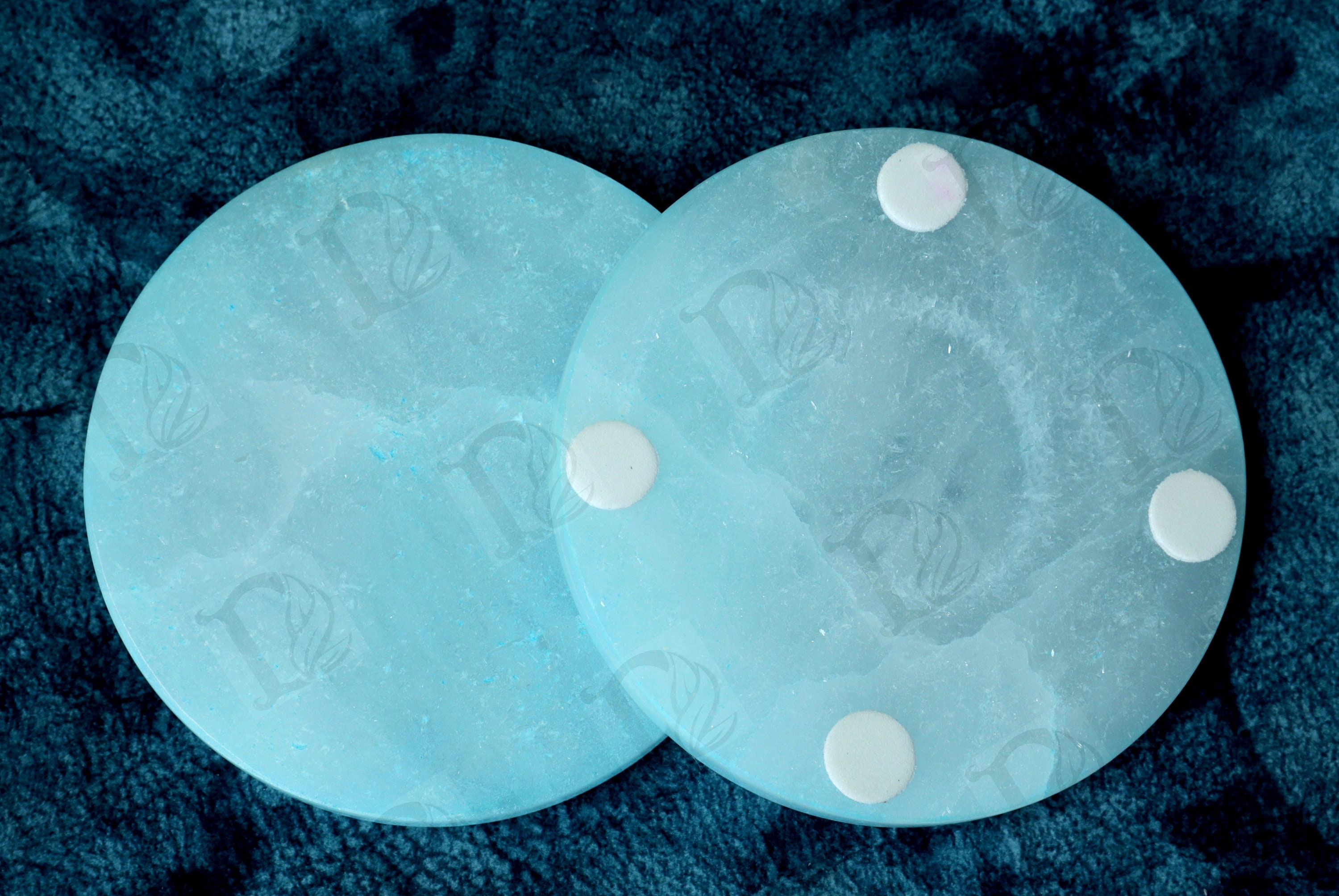 Set of 4Alabaster Round Marble Handmade Coasters or Natural | Etsy