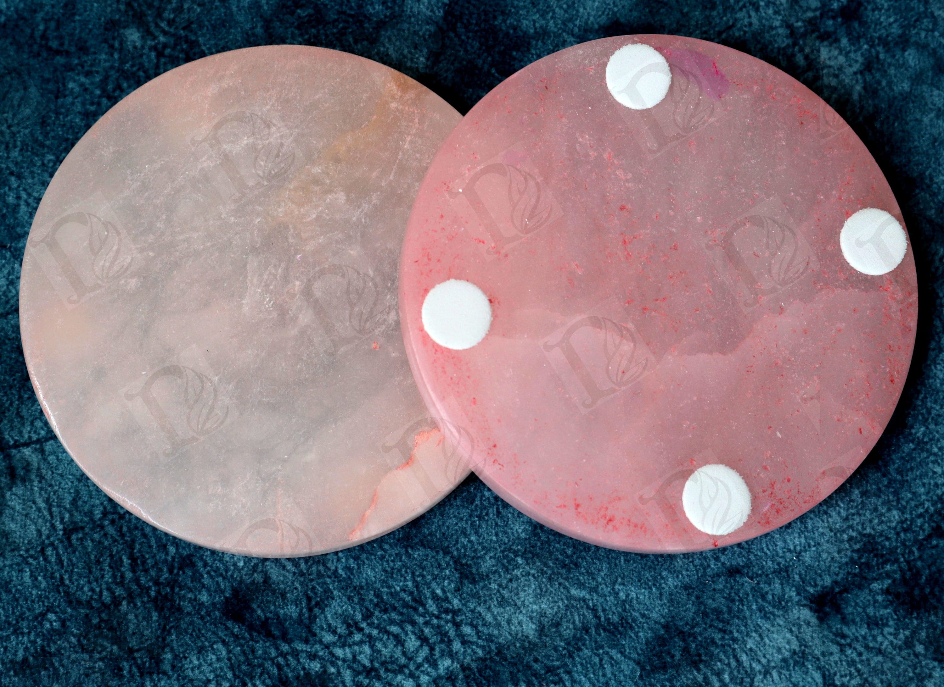 Set of 4Alabaster Round Marble Handmade Coasters or Natural | Etsy