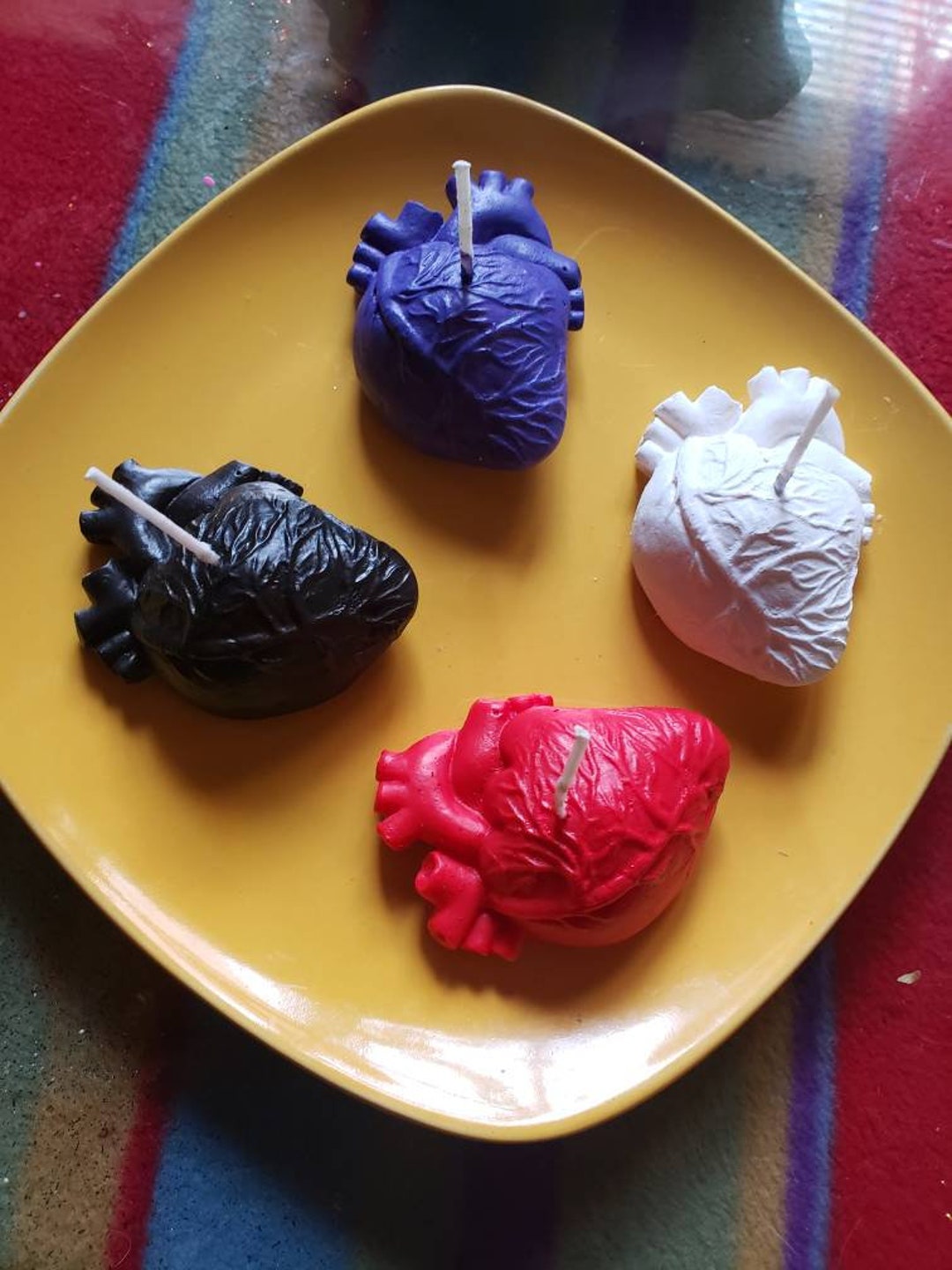 Anatomical Heart Tealight Candles. Candles for Heart Health and Healing ...