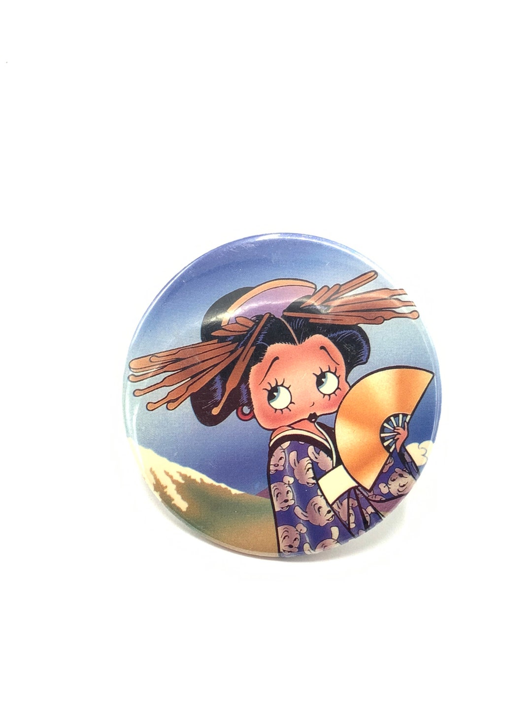 Vintage Geisha Brooch, Betty Boop - Etsy