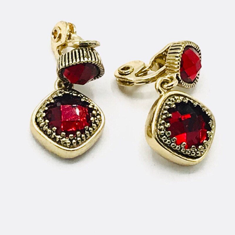 Red Earrings - Etsy