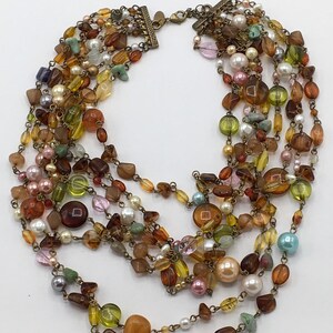 Multicolored Beads Necklace and Bracelet Beads by Lia Sophia. - Etsy