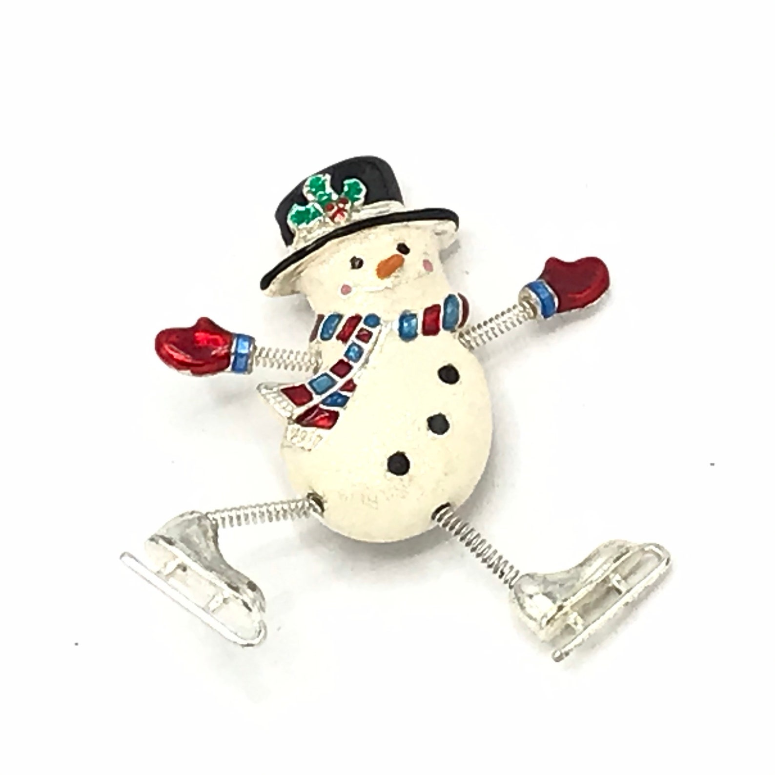 Vintage Snow Men With Articulating Legs and Armson Springs - Etsy