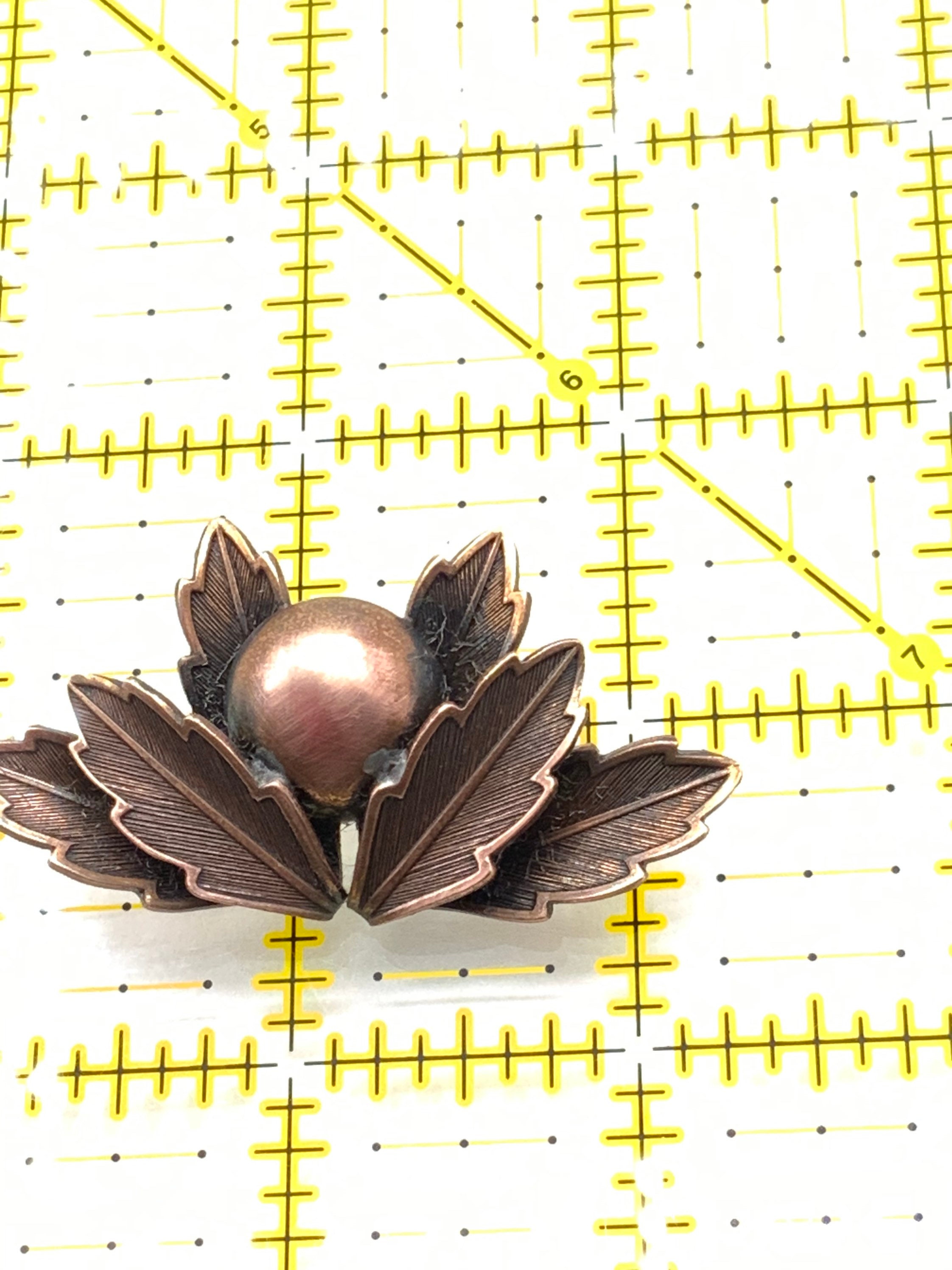 Gorgeous Vintage Copper Brooch. - Etsy