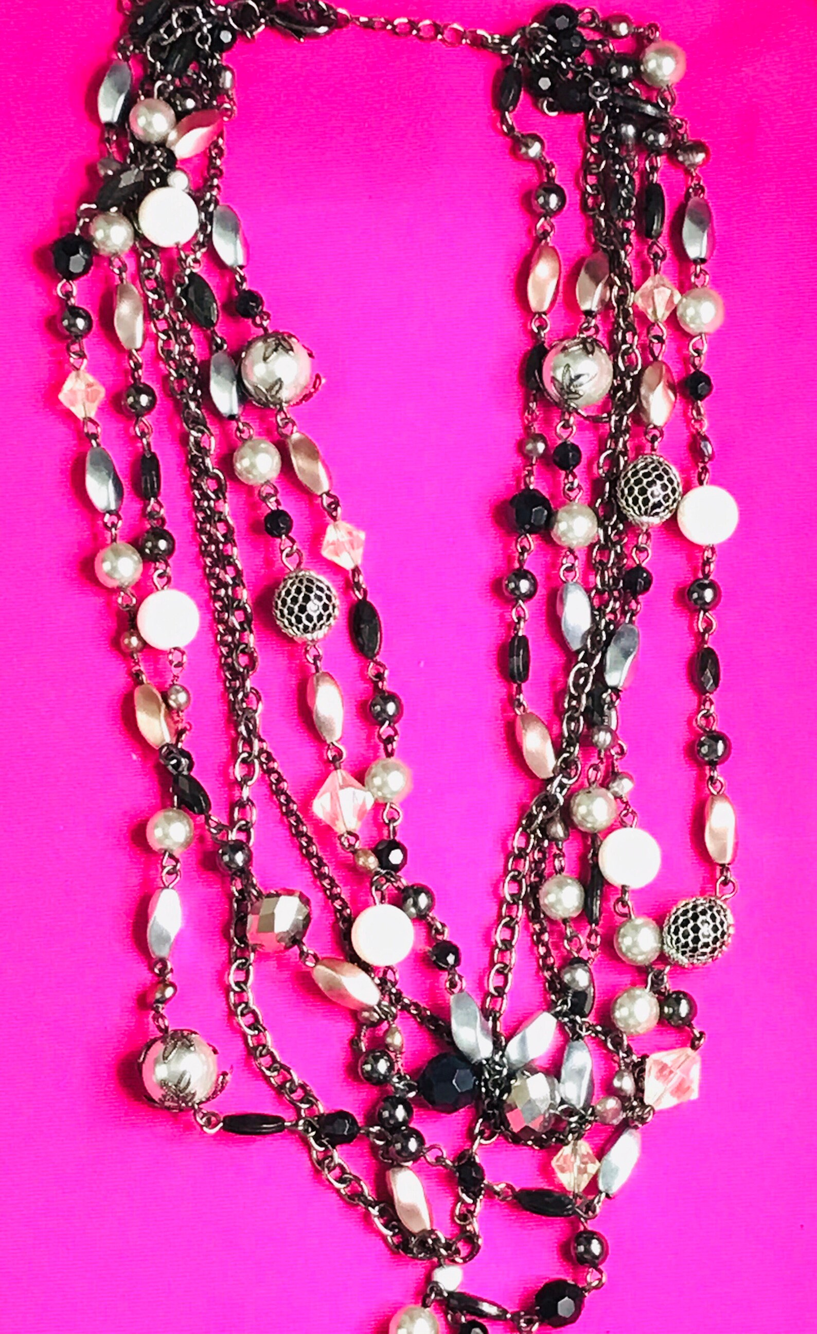 Multicolored and Multiple Necklace by Lia Sophia, Beads and Pearls - Etsy