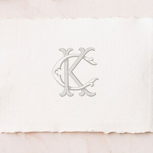 Vintage Wedding Monogram CK KC - Wedding Invitation, Digital Download ...