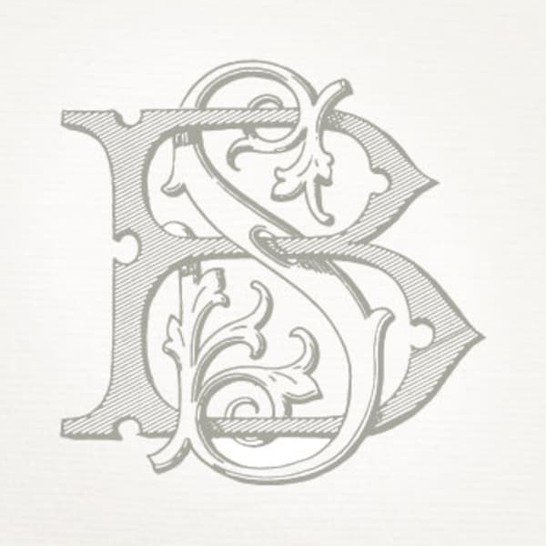 Sb Monogram - Etsy