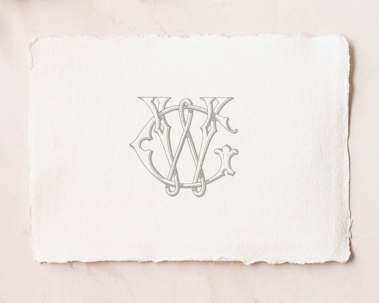 Vintage Wedding Monogram GW WG - Wedding Invitation, Digital Download ...